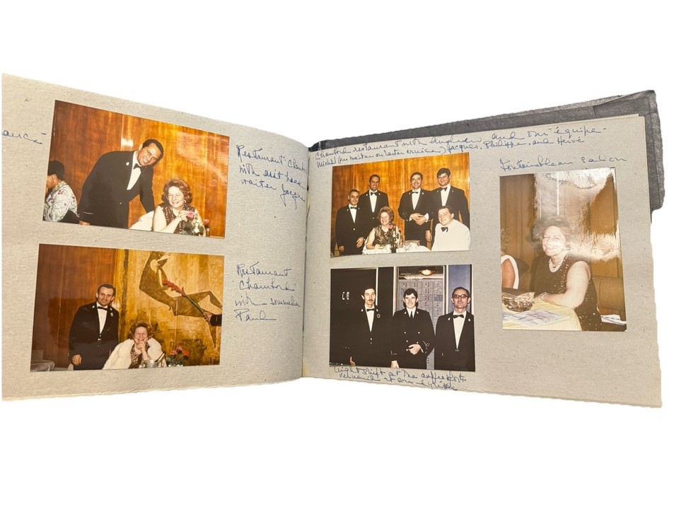 Photo Album Postcards SS France December 1972 Transatlantic Cruise Ship ...