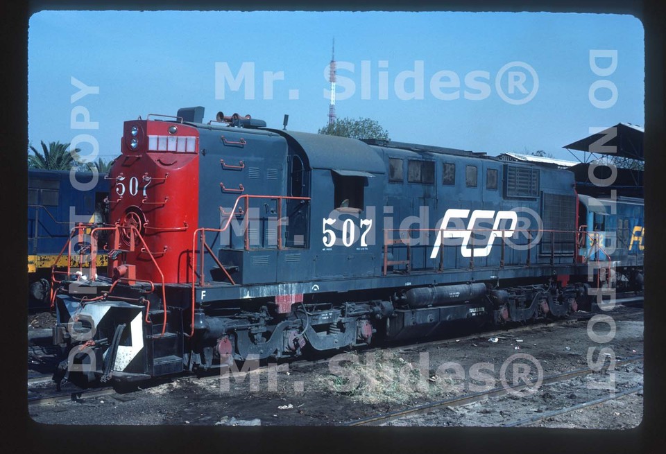 Original Slide Mexico FCP FC del Pacifco ALCO RSD12 507 Guad JAL 1985 ...
