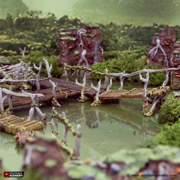 Swamp Walkways - The Gloaming Swamps - Printable Scenery Terrain ...
