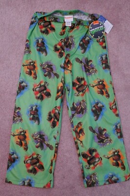 NEW BOYS SIZE M (6/8) TEENAGE MUTANT NINJA TURTLES TMNT FLANNEL PAJAMA ...