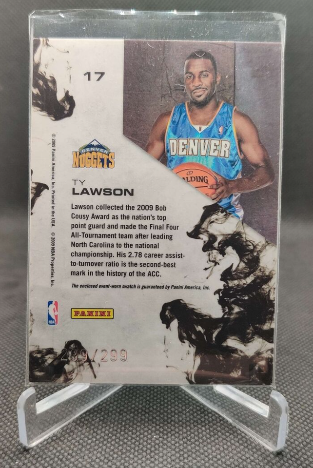 2009 Rookies & Stars Dress for Success Materials /299 Ty Lawson RC ...