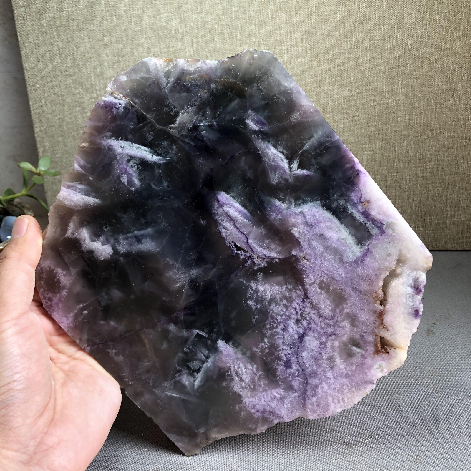 200mm Natural Candy fluorite Crystal gemstone Polish/rough Specimen 1 ...