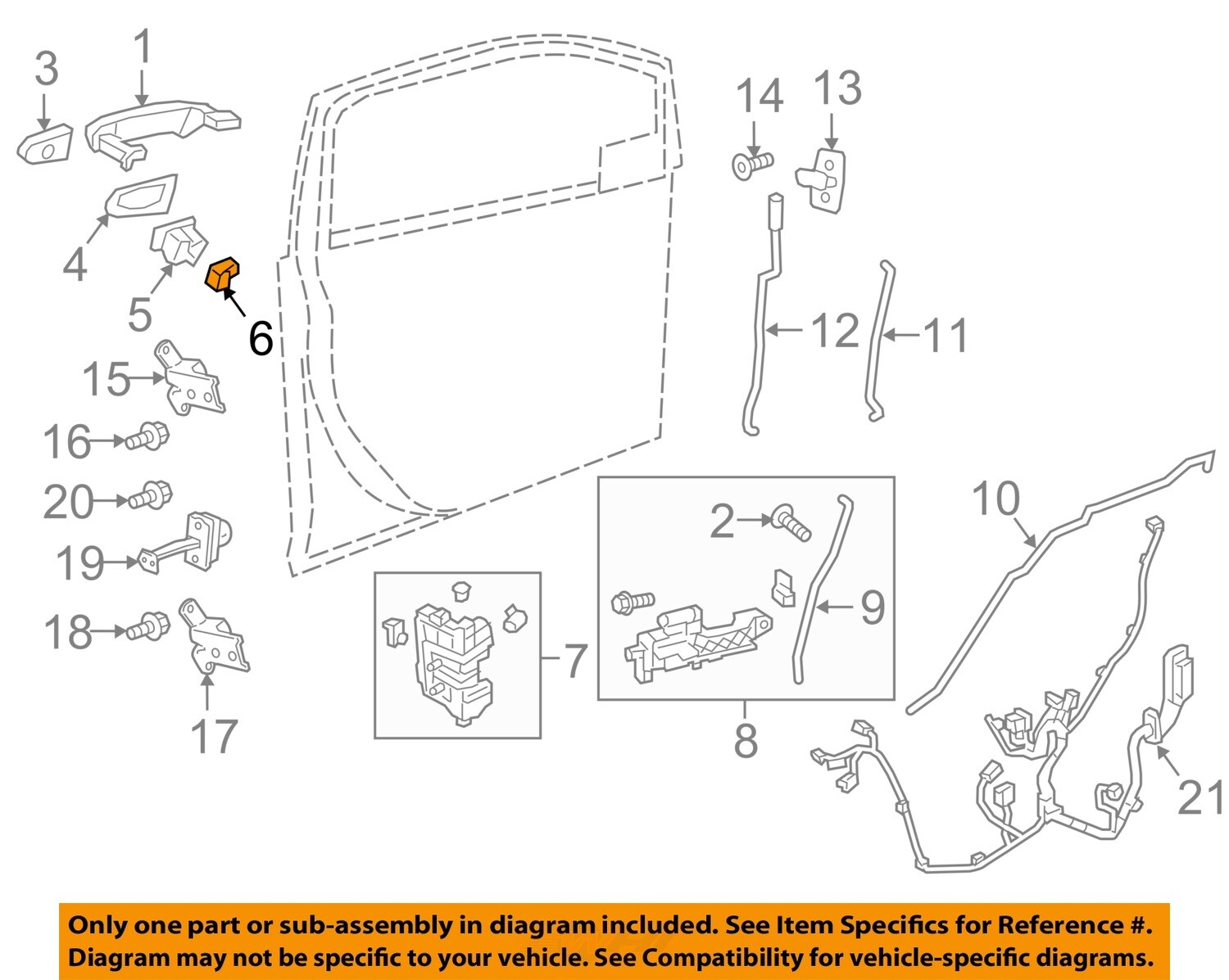GM OEM 16-22 Spark Front Door Lock Hardware-Lock Cylinder Clip 94531921 ...