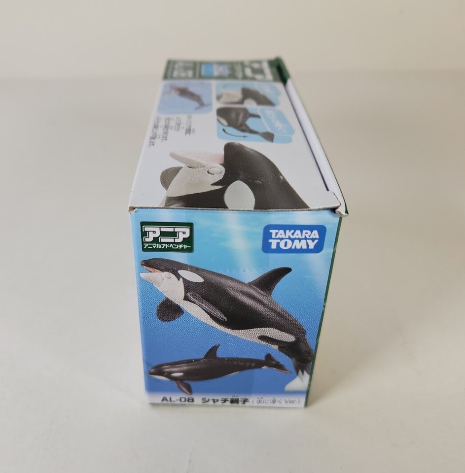 Takara Tomy Ania Orca Killer Whale AL-08 Floating Animal Figure Shamu ...