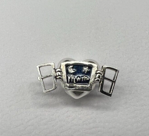 NEW Authentic Pandora Window Heart Charm 798006EN63 | eBay