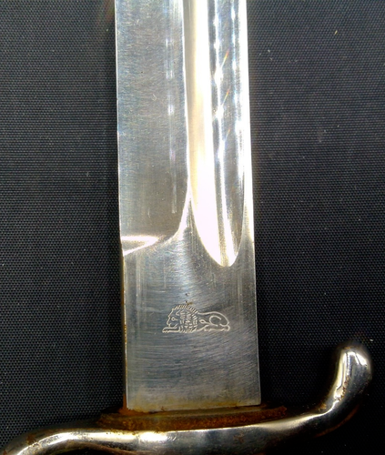 WWII/2 German Fire Police dress dagger with crouching lion on it and ...