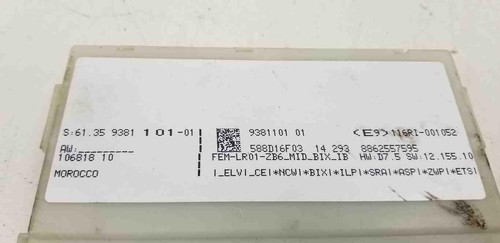 12 - 17 BMW 320 SERIES Body Control (BCM) front electronic module PN ...