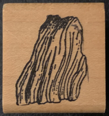 The Stamp Pad Waterfall Mountain Landscape Rubber Stamp | eBay