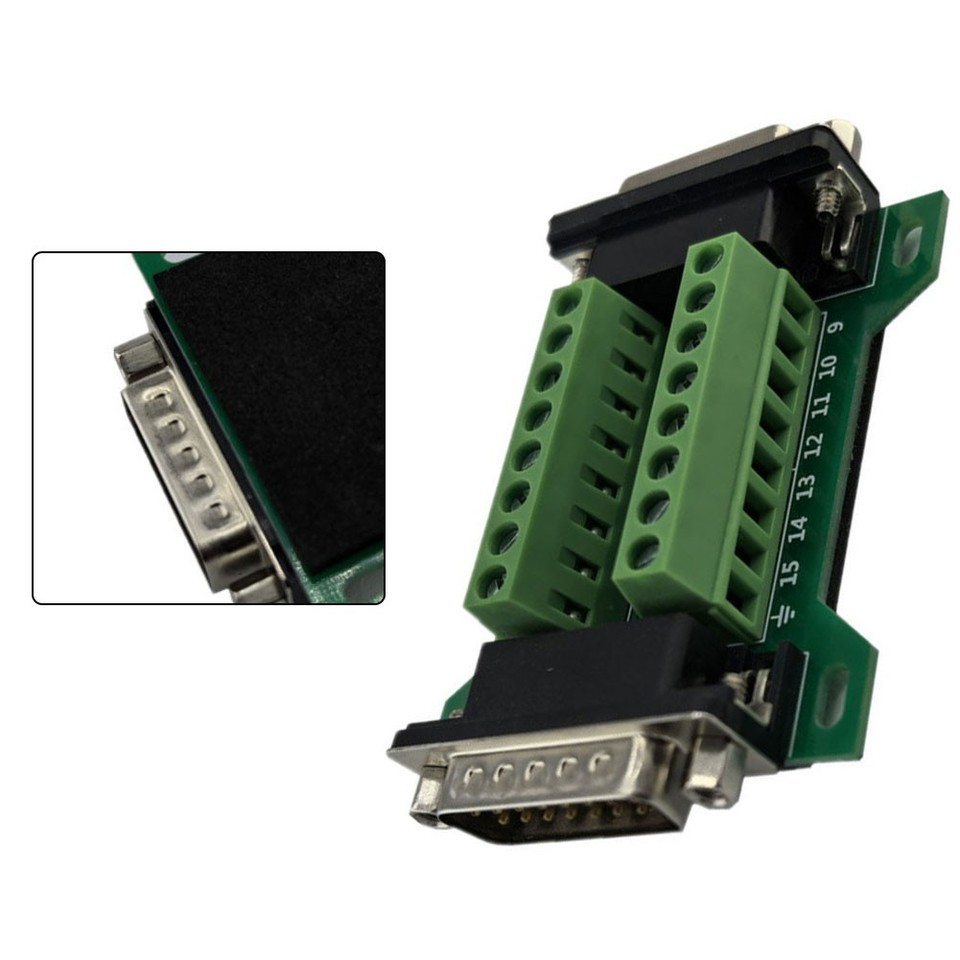 For Field Use DB15 Terminal Block Solderless Installation For DB15 ...