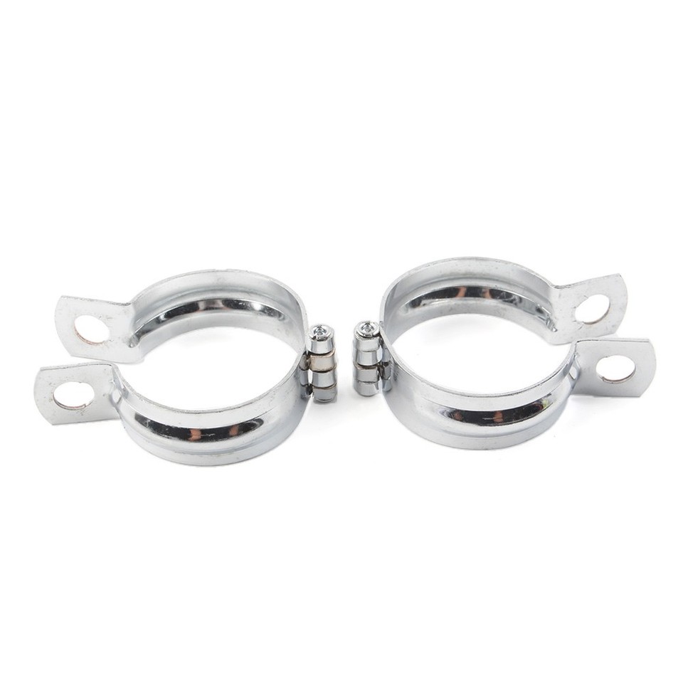 Chrome Motorcycle Front Fork Clamp Turn Signal Light Mount Bracket ...