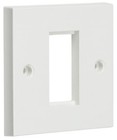 Modular Faceplate Wall Outlet Data Plate Single 1 Gang White NET1GWH ...