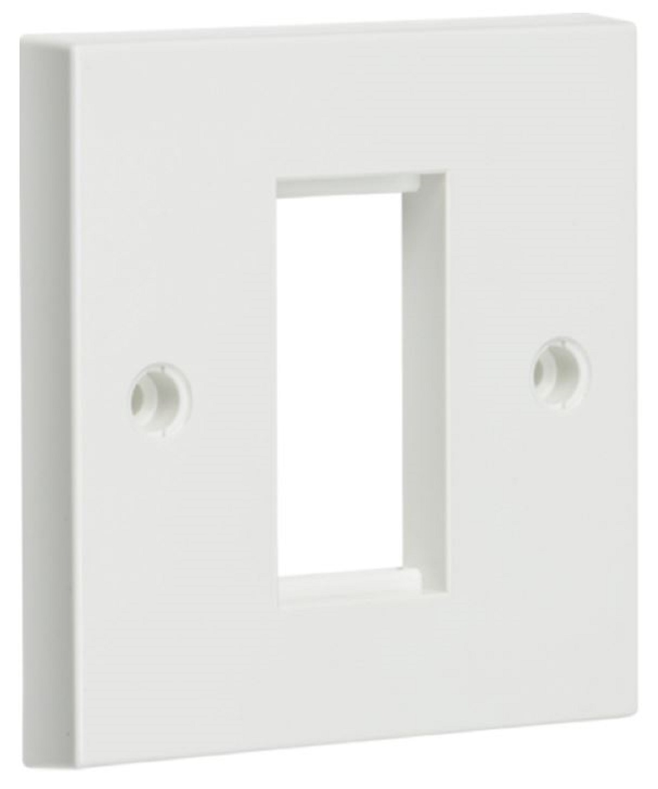 Modular Faceplate Wall Outlet Data Plate Single 1 Gang White NET1GWH ...