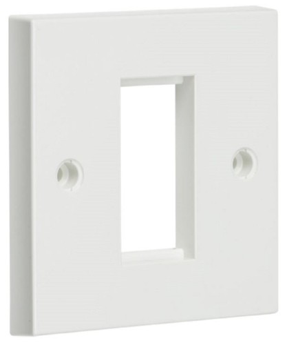 Modular Faceplate Wall Outlet Data Plate Single 1 Gang White NET1GWH ...