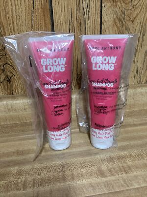 2 Pack Marc Anthony Grow Long Super Fast Strength Shampoo 8.4oz Each ...