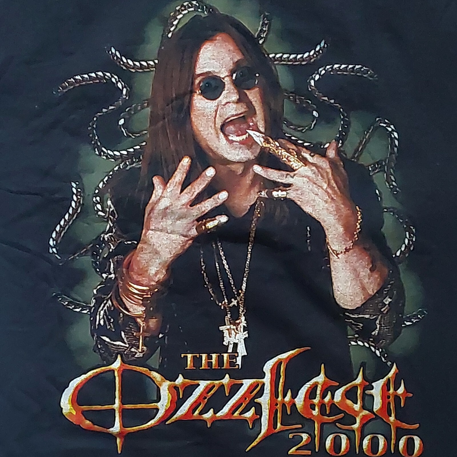 Vtg OzzFest 2000 Tour Rock T-Shirt Size L Ozzy Osbour… - Gem