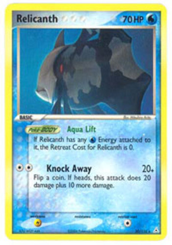 1x Relicanth - 30/110 - Rare Lightly Played Pokemon EX - Holon Phantoms ...