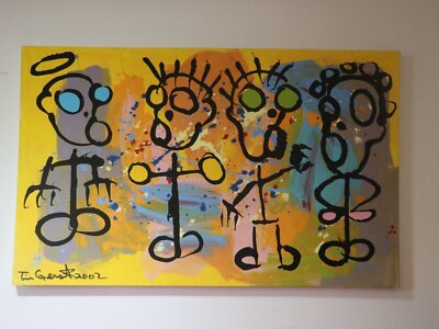 Tim Gerst painting original signed 5ft x 37" Politics and religion | eBay