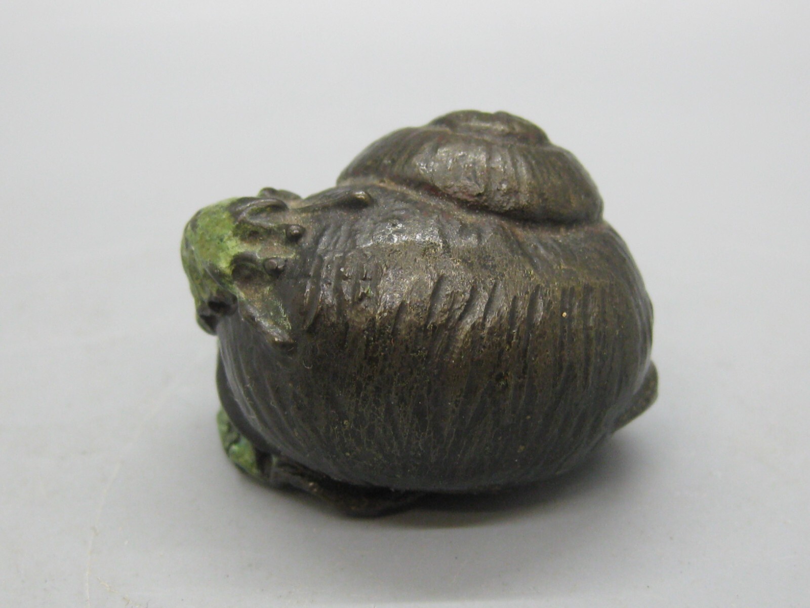 THE JOSEPH ADDOTTA COLLECTION CURLED UP SNAIL BRONZE MINIATURE ...