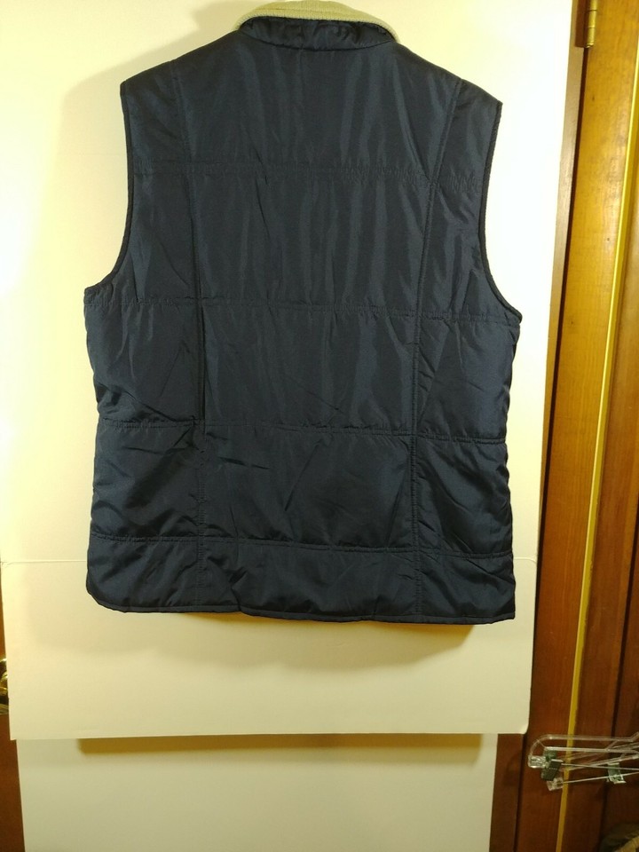 JASON MAXWELL Navy QUILTED Zip front VEST Women's XL, #1510 | eBay