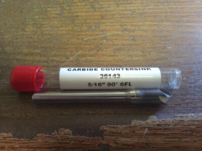 .3125" 5/16" 90 DEGREE 6 FLUTE CARBIDE COUNTERSINK | eBay