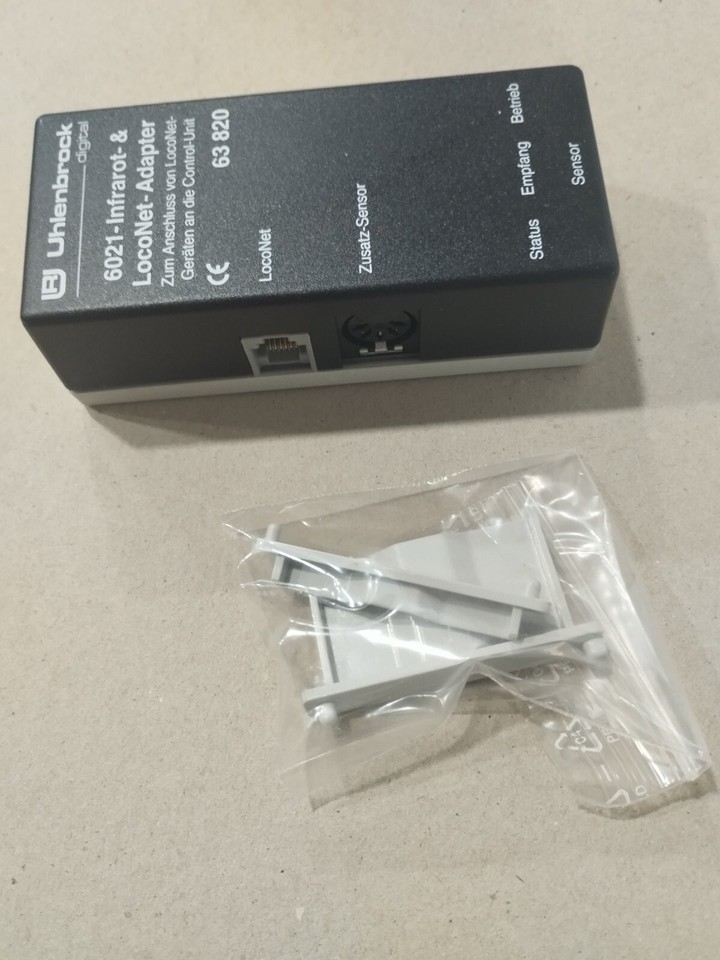 Uhlenbrock 63820 6021 Infrarot & LocoNet Adapter, OVP unvespielt ...