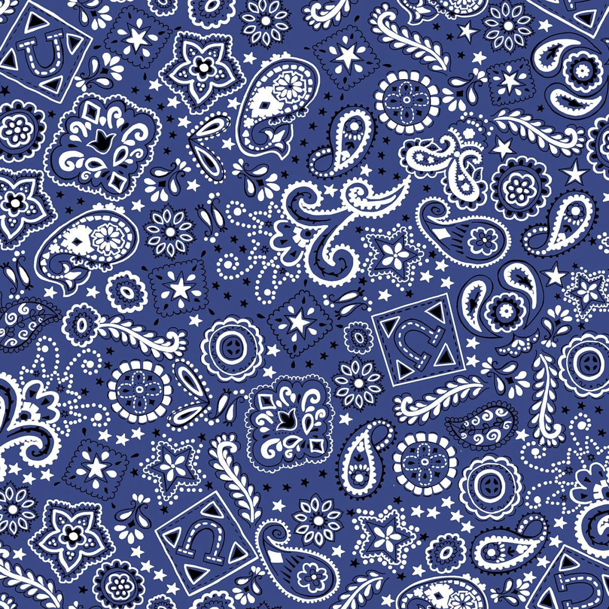 Royal Blue Bandana Wallpaper