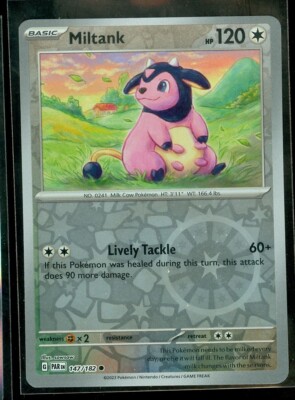 Pokemon MILTANK 147/182 Paradox Rift - Rev Holo - - MINT | eBay