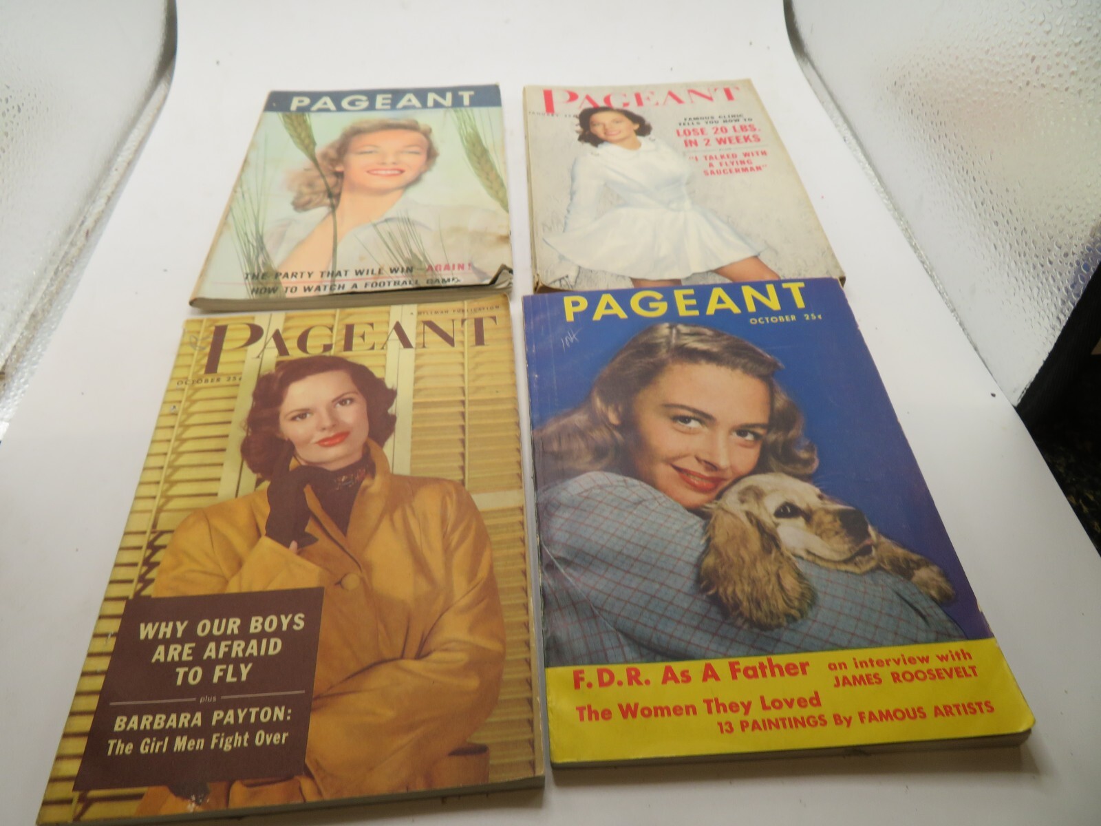 Lot 4 Vintage Pageant, Magazines 1946 1948 1952 1954 | eBay