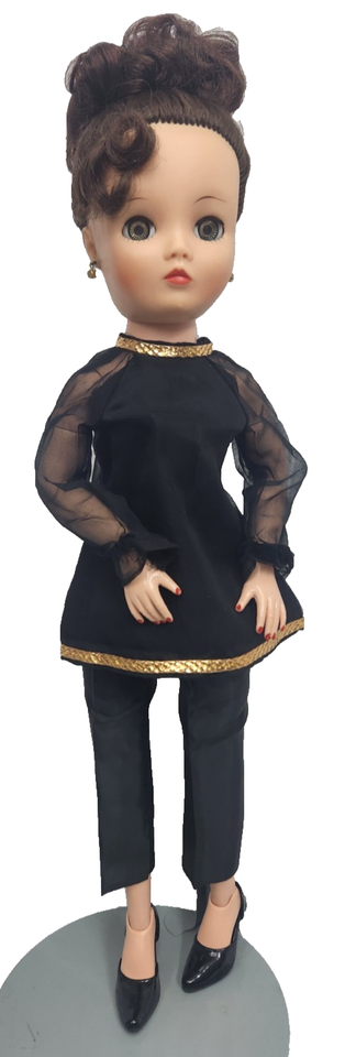 Uneeda Dollikin Multi-Jointed Articulated 19" Doll 1950s Elegant Updo ...