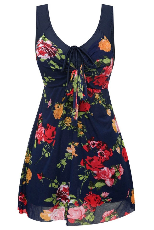 Wantdo Women Bathing Suits Plus Size One Piece Swimsuit High Waist ...