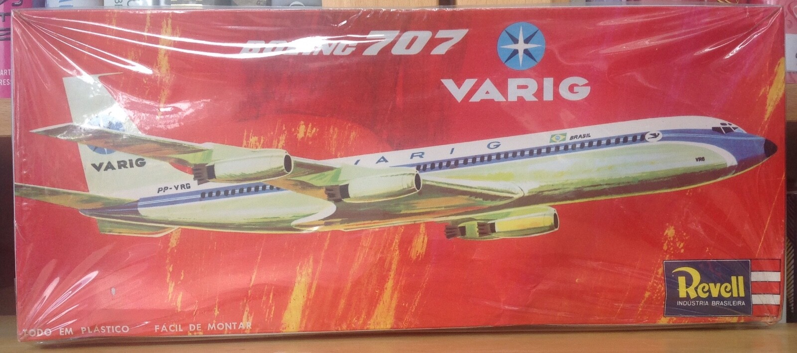 Revell 1:144 Boeing 707 Varig Vintage Model Airplane Kit H-246 ...