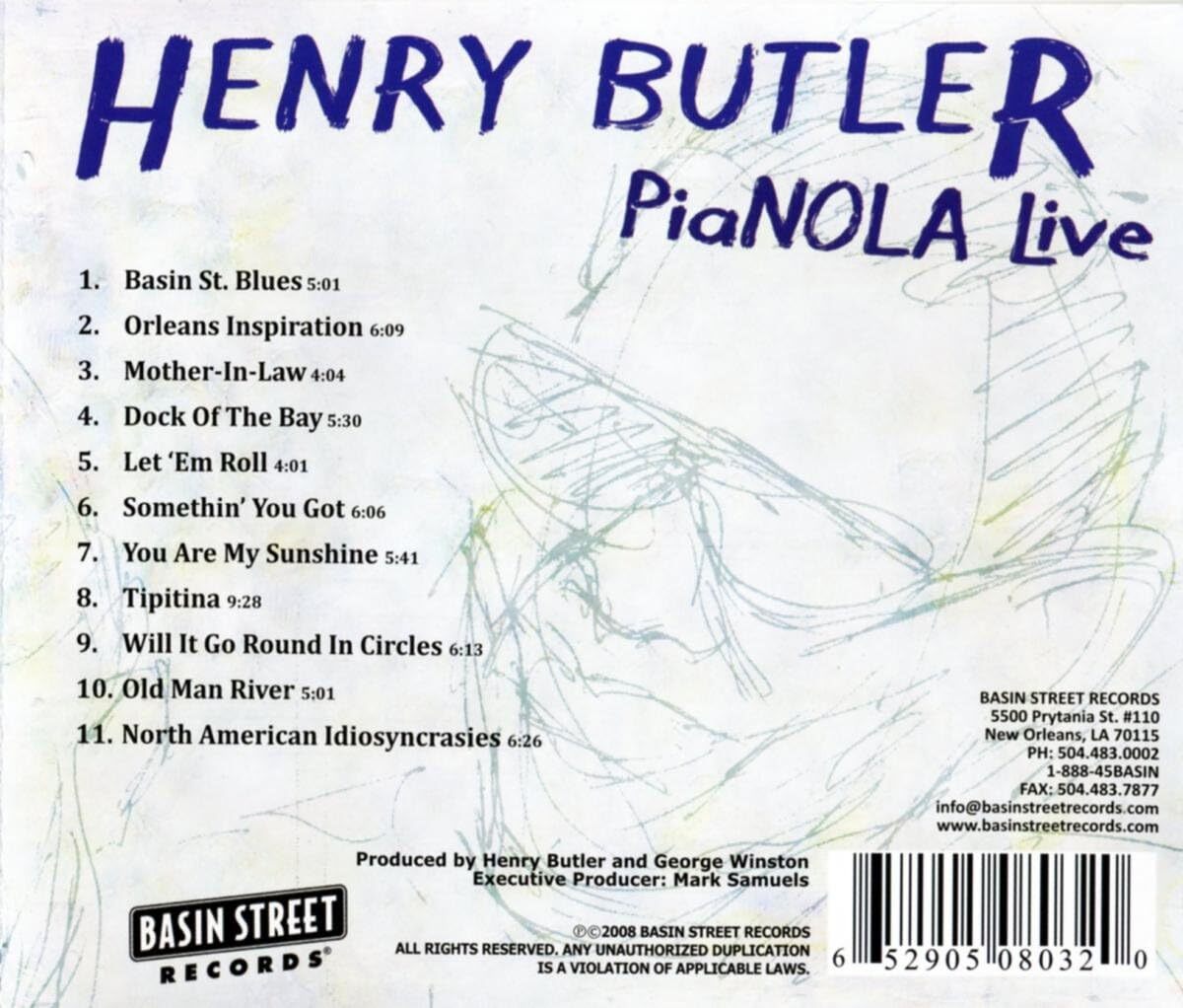 Henry Butler Pianola Live (CD) Album 652905080320 | eBay