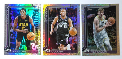 2025-26 Topps Utah Jazz Foil Cards (3) Fanatics Exclusive Topps Foil | eBay