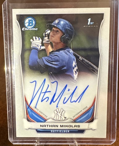 2014 Bowman Chrome Prospect Auto Nathan Mikolas #BCAP-NM New York ...