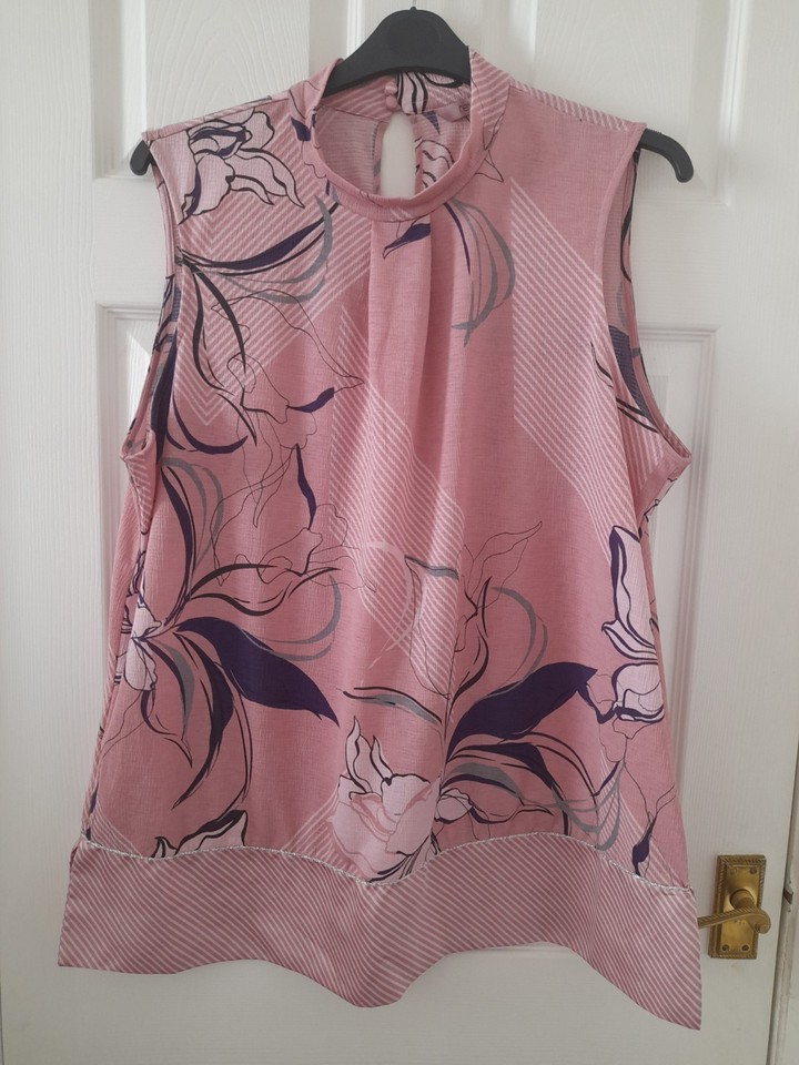 Next Plus Size Sleeveless Pink Women Top Size 22 | eBay UK