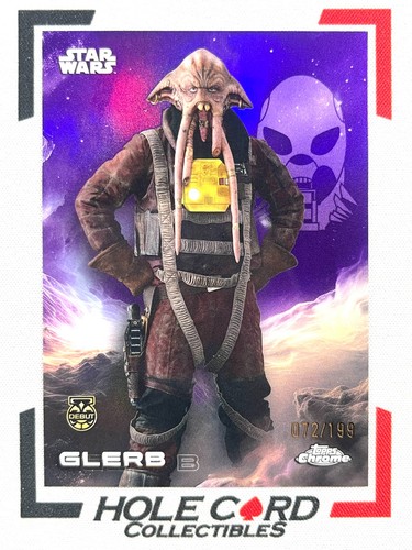 GLERB Debut 2025 Topps Chrome Star Wars #121 Purple Refractor 072/199 ...