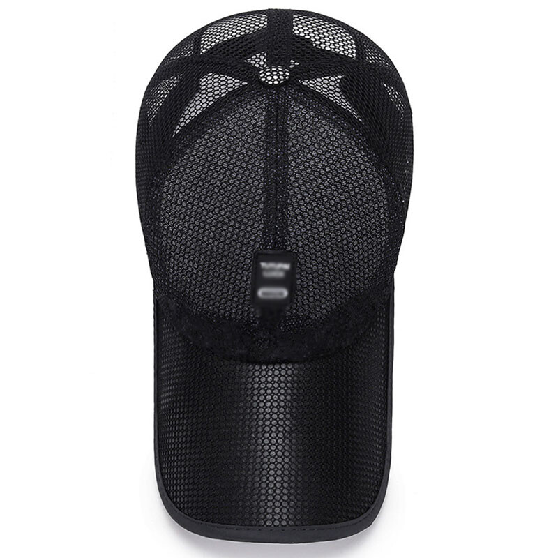 Men Snapback Mesh Baseball Cap Sun Protection Golf Adjustable ...