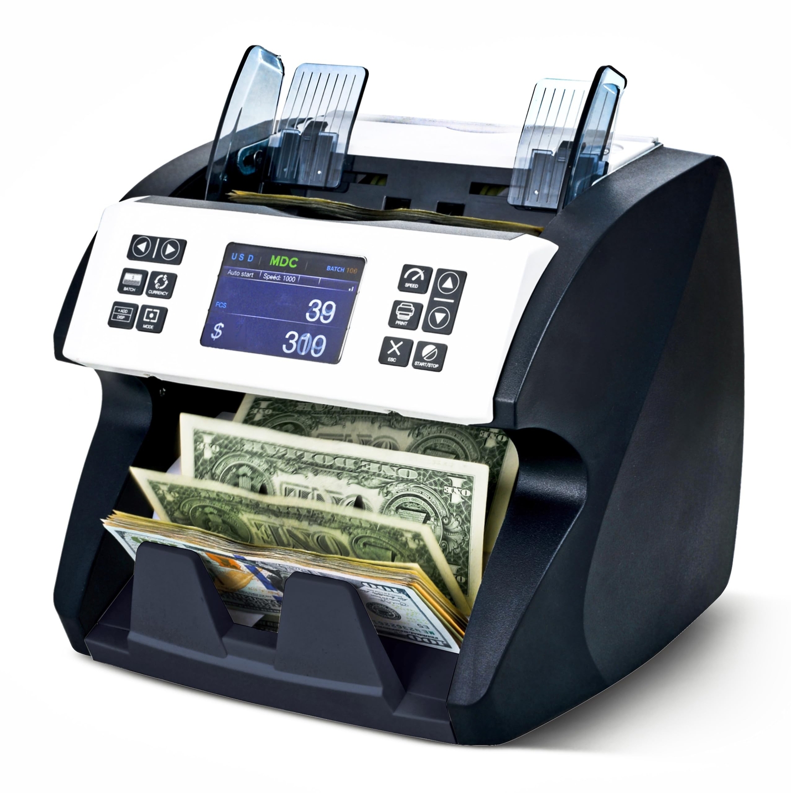 MA-180S Bank Grade Mixed Denomination Money Counter Machine Multi ...