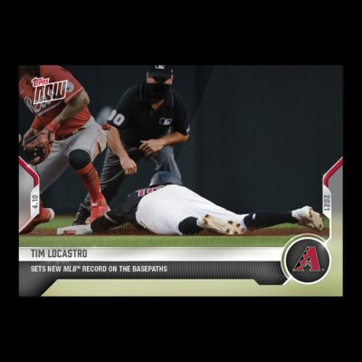2021 TOPPS NOW® # 61 TIM LOCASTRO Sets MLB Record On Bases Arizona ...