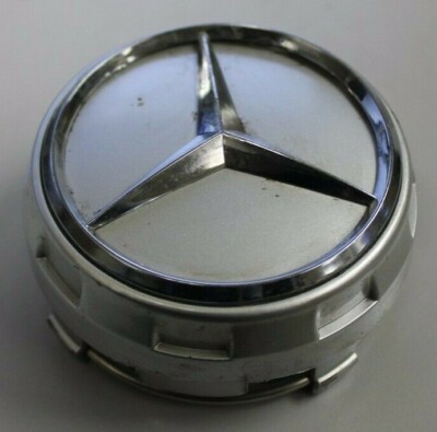 MERCEDES OEM CENTER HUB CAP SILVER AND CHROME A0004000900 | eBay