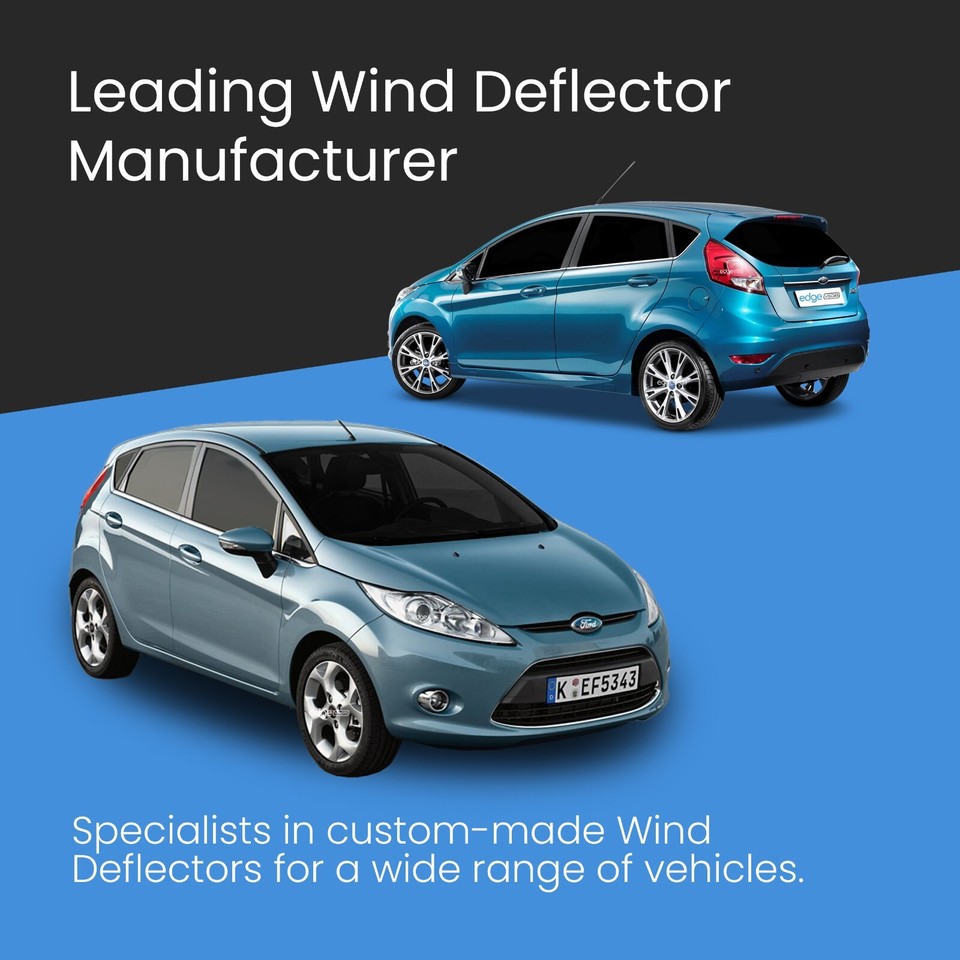 Ford Fiesta MK7 2008-2017 5 Door Hatchback Wind Deflectors 4pc Tinted ...