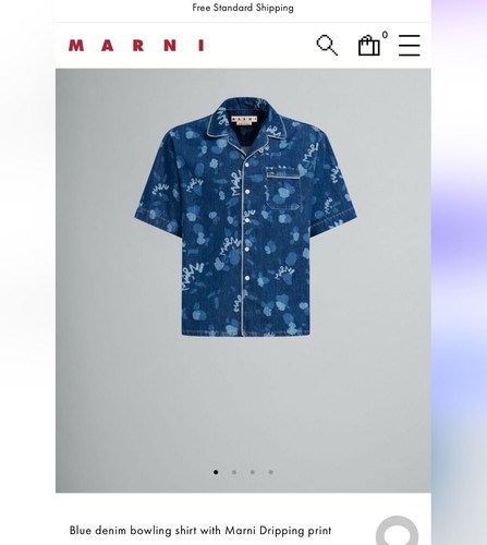 Marni Blue Denim Button Up | eBay