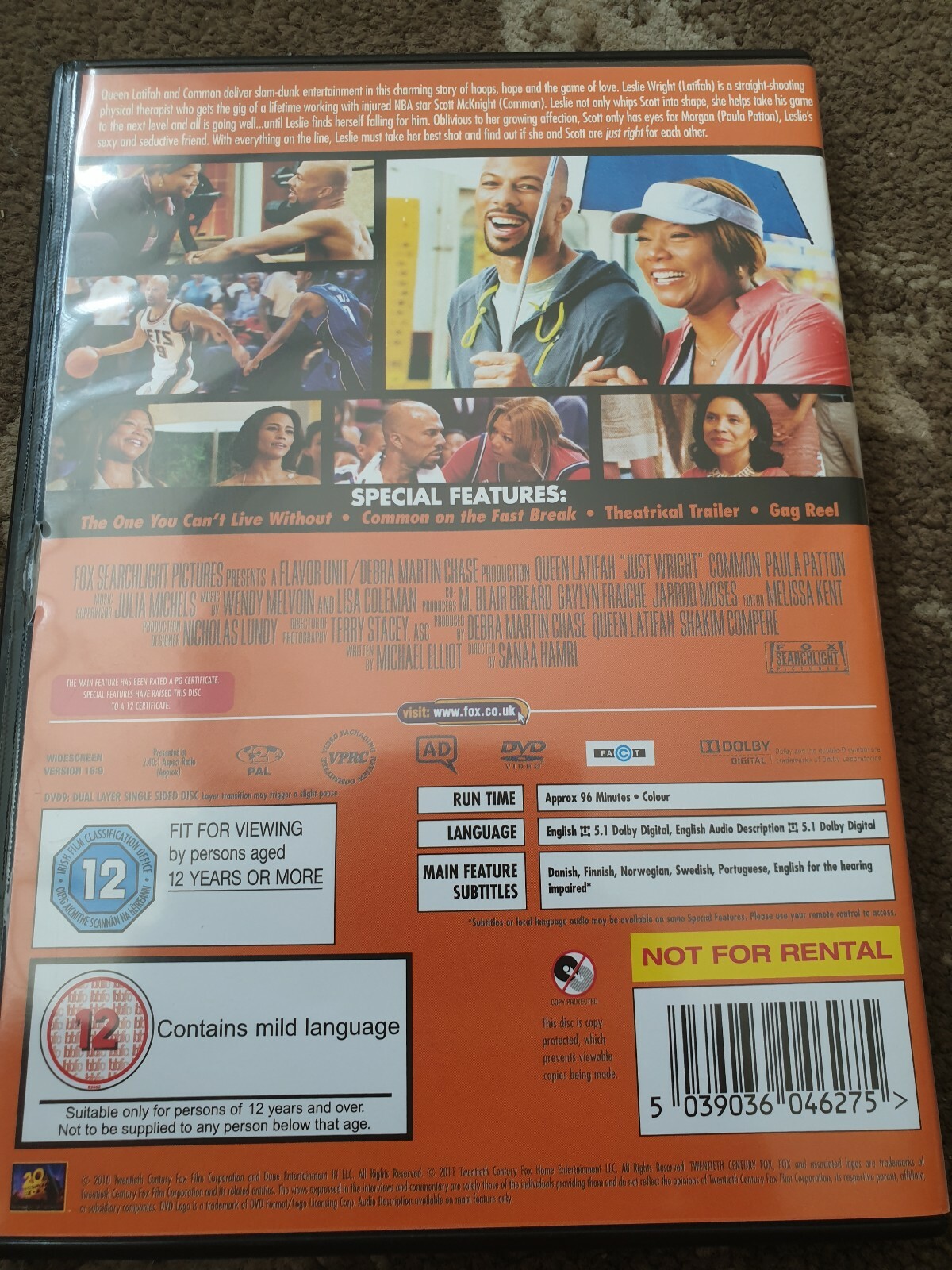 JUST WRIGHT DVD QUEEN LATIFAH | eBay UK
