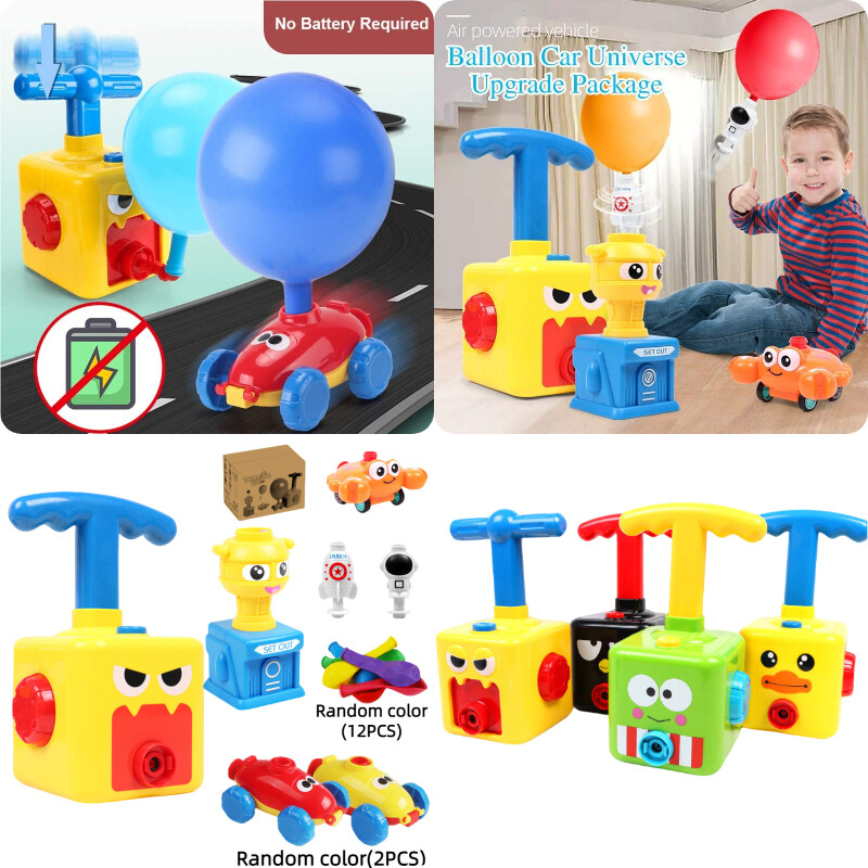 Cars Powered Balloon Inertial Press Function Childrens Physics Toy ...
