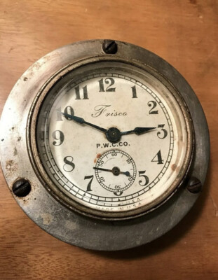 ANTIQUE FRISCO PWC CO. CAR AUTO PLANE CLOCK WORKS | eBay