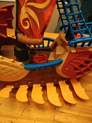 Fisher Price Imaginext Red Dragon Serpent Pirate Ship Viking Sea | eBay