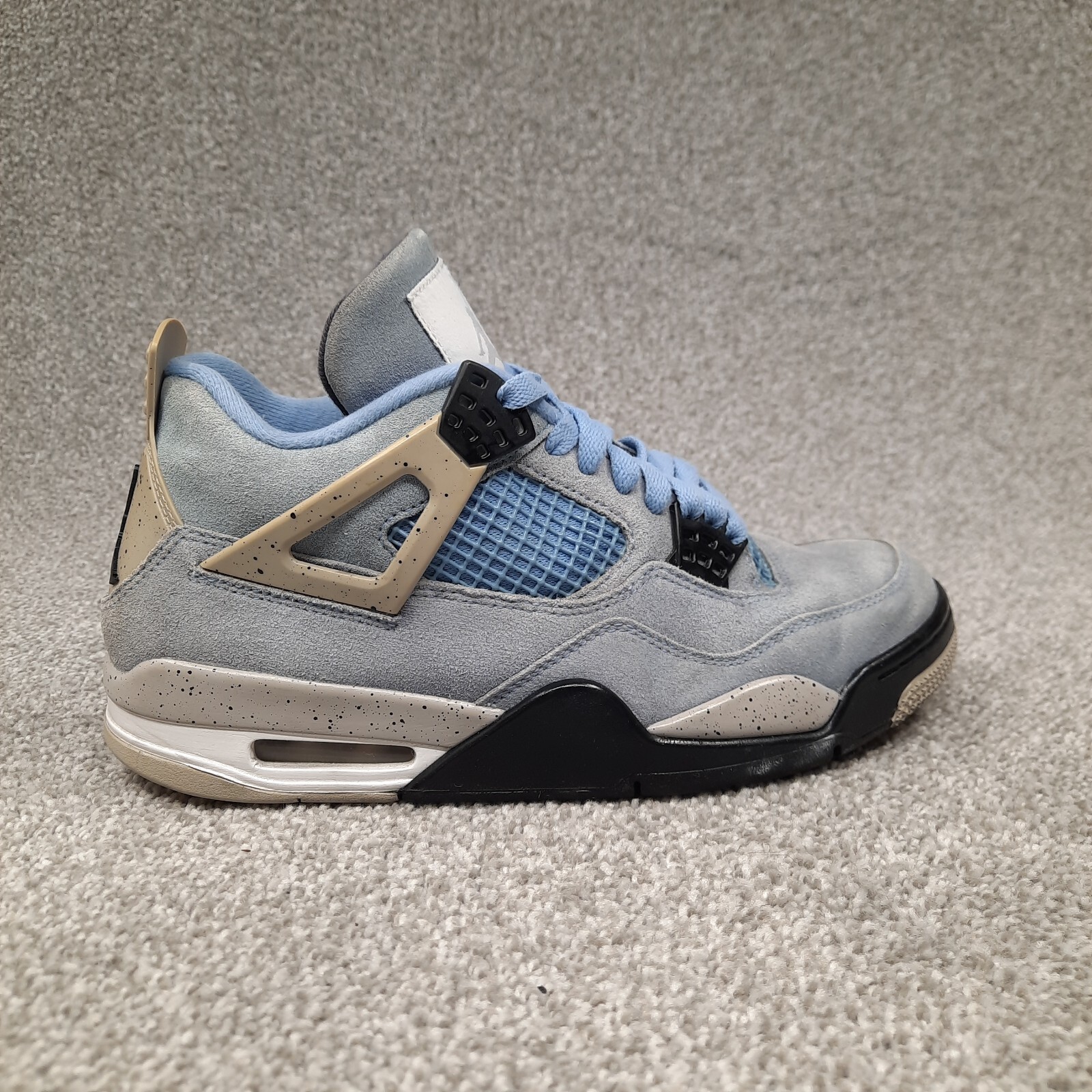 Nike Air Jordan 4 Retro UNC University Blue Men’s Size 8 Sneaker Shoe ...