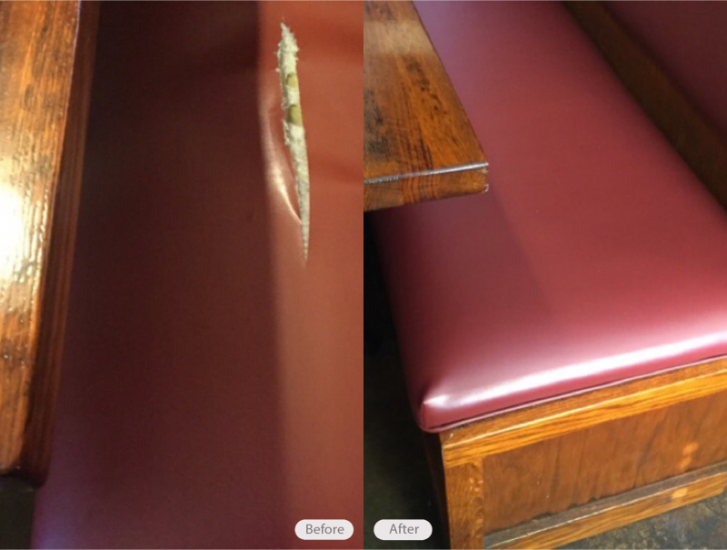 Restaurant Booth Seat Cover Repair - DIY STAPLE ON Custom Replacement ...