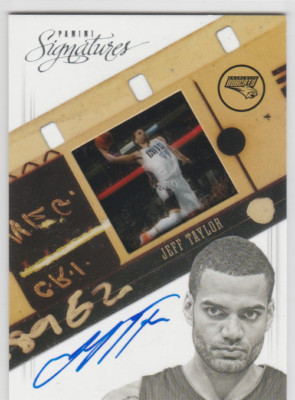 2012-13 Panini Signatures Film Autographs #167 JEFF TAYLOR AUTOGRAPH ...
