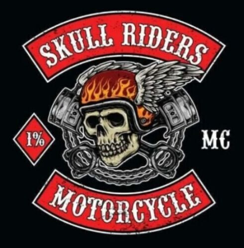 Skull Riders Motorcycle Club MC Biker Patch Set | eBay
